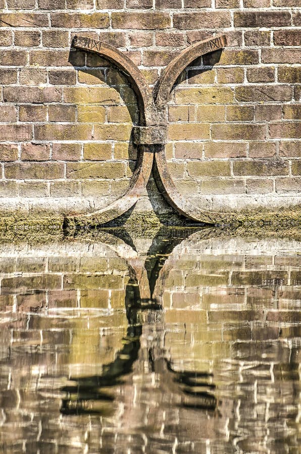 Old wall tie distorted stock photo. Image of rusty, beautiful - 119475936