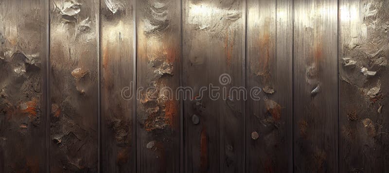 Rusty and Crusty Old Wooden Wall Texture Background Stock Illustration ...