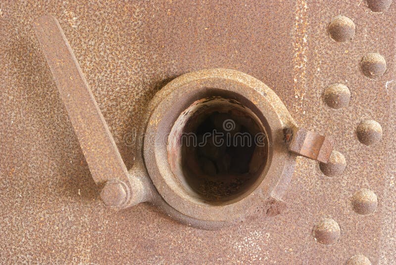 Rusty and Open Mechanical Connection of Factory Machinery. Stock Photo ...