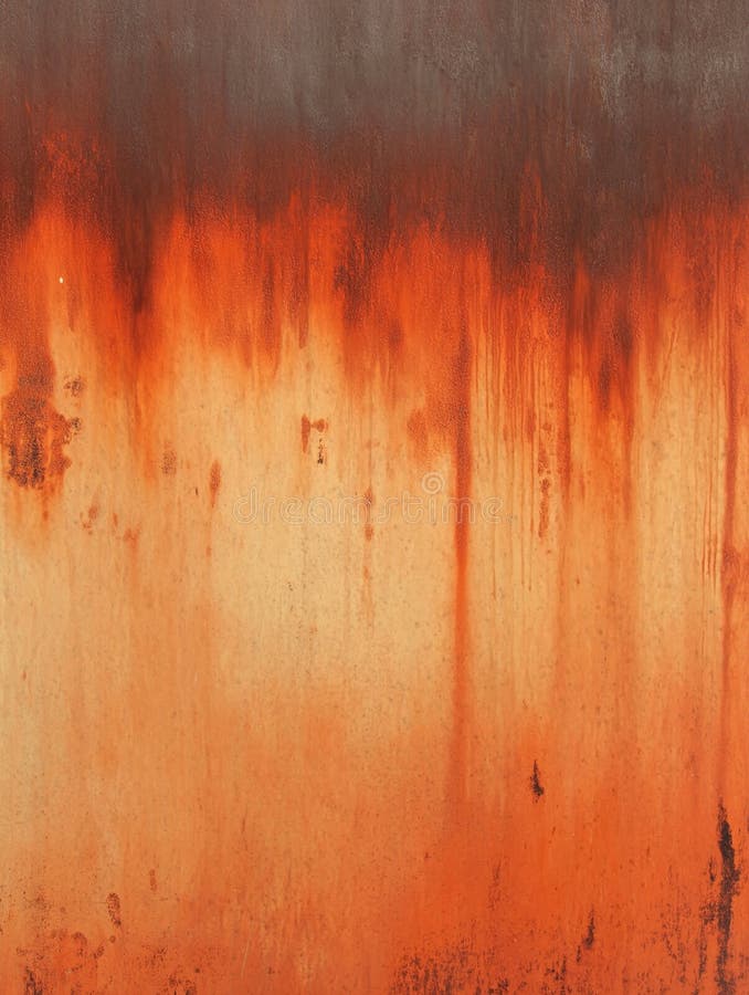 Rusty Orange and Brown Textured Metal Surface with Streaks and Patterns ...