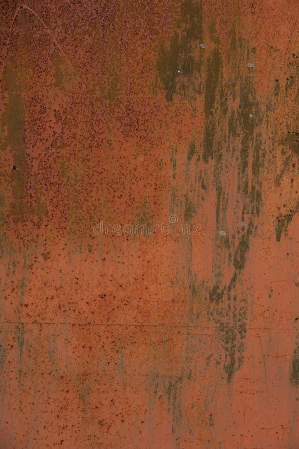 Rusty Orange Metal Background with Spots and Scratches. Stock Photo ...