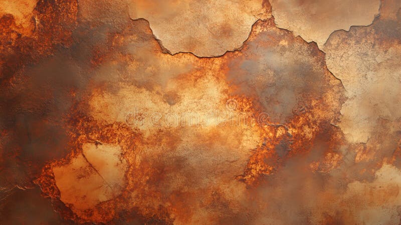 Rusty Orange Textured Wall Background Stock Illustration - Illustration ...