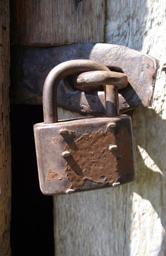Rusty padlock stock photo. Image of strong, detail, padlock - 193376