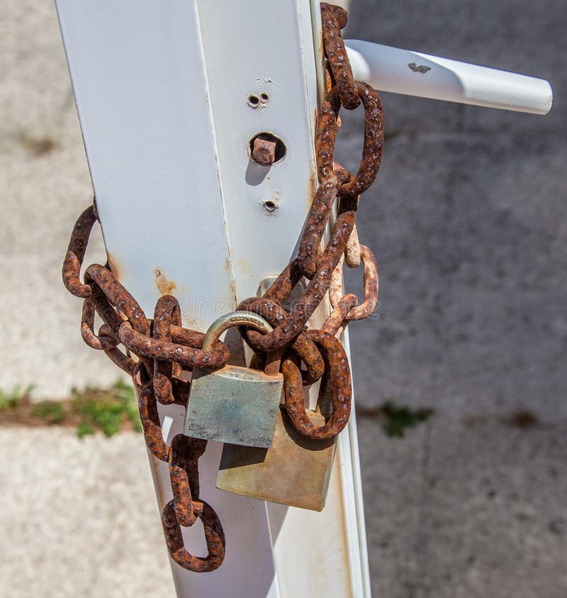 Rusty padlock stock image. Image of lock, rust, metal - 25387045