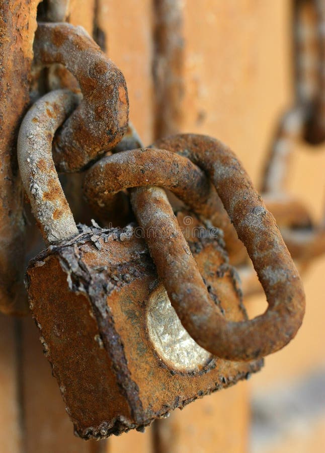 Rusty padlock stock image. Image of abandoned, padlock, secure - 33535