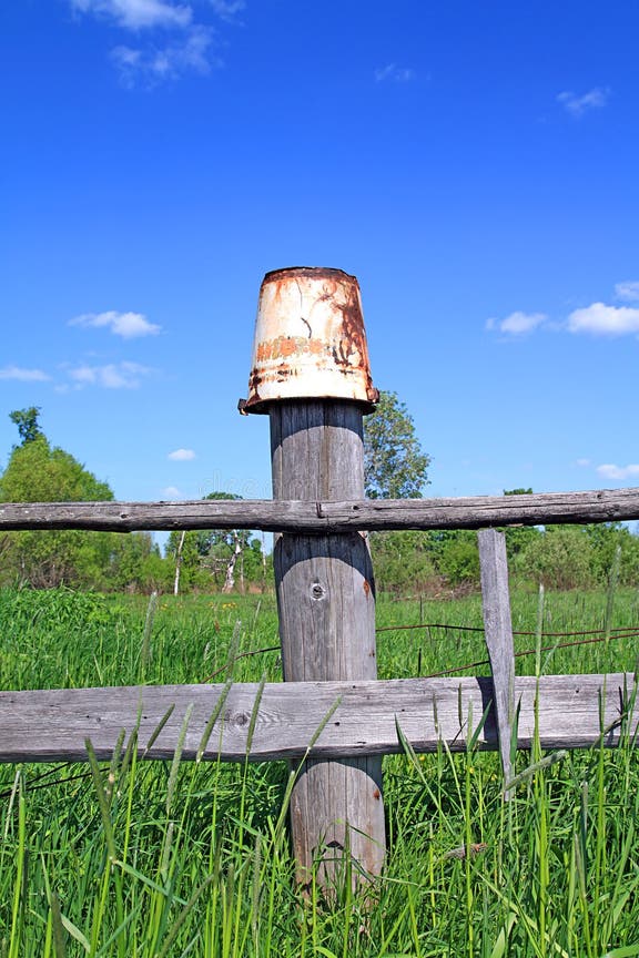 Rusty pail stock image. Image of descriptive, burnt, brown - 12033143