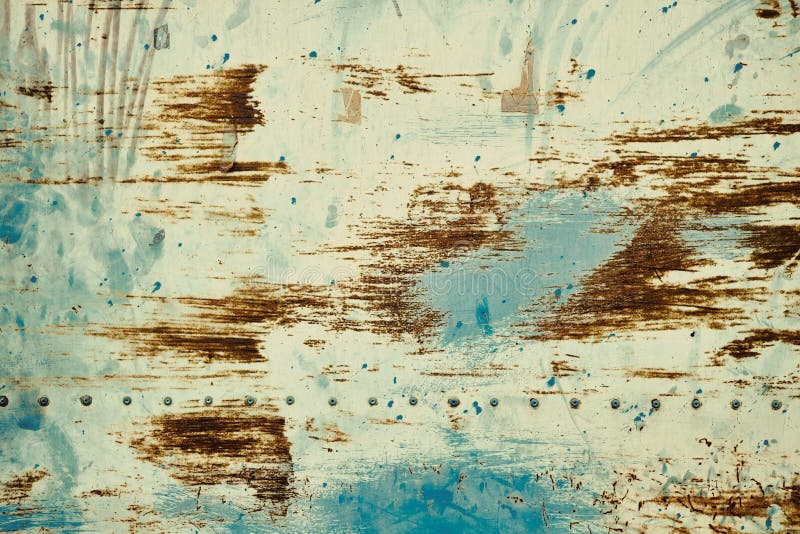 Rusty painted iron wall stock photo. Image of aged, aging - 123329588