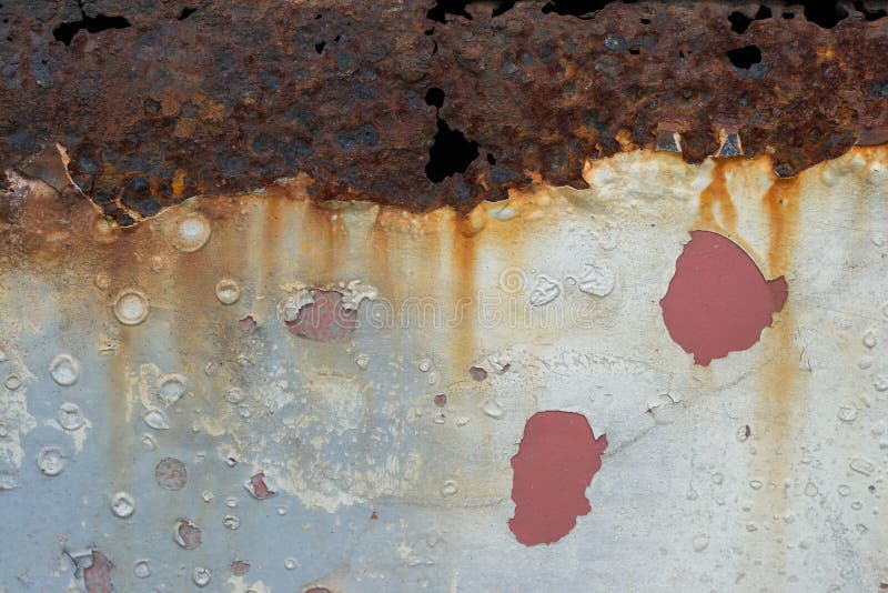 Rusty Painted Metal Background Stock Image - Image of rusty, material ...