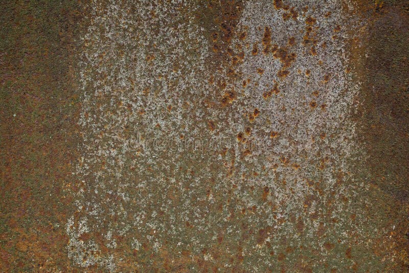 Rusty painted metal stock image. Image of damaged, yellow - 76743111