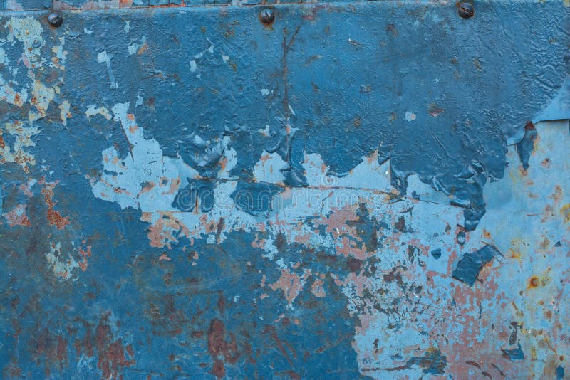 Rusty painted metal stock image. Image of blue, rust - 80973957