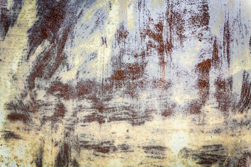 Rusty and Painted Old Metal Surface Stock Image - Image of dirty ...