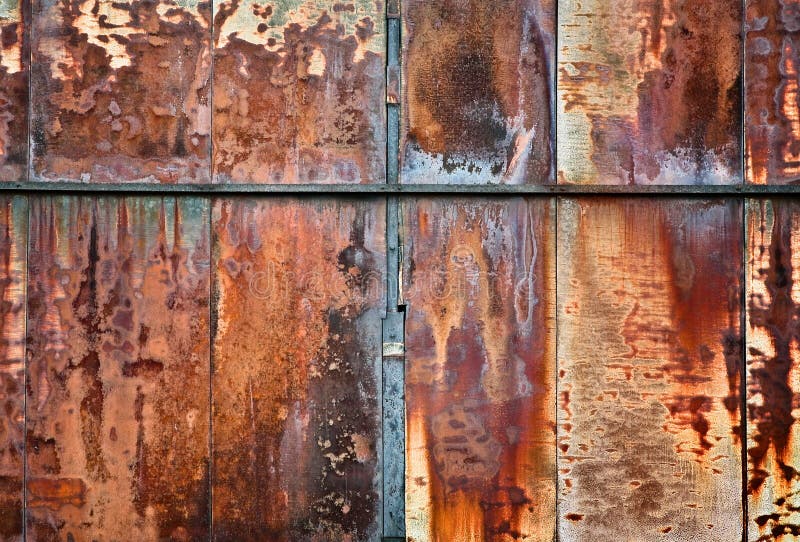 Rusty Panels stock photo. Image of aged, metal, industrial - 13337436