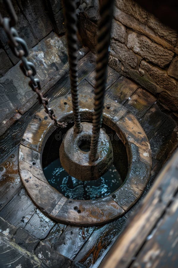 Rusty Pipe with Chain stock image. Image of structure - 375326257