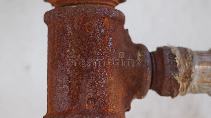 Rusty Pipe Connection Showing Wear and Potential Plumbing Issues Stock ...