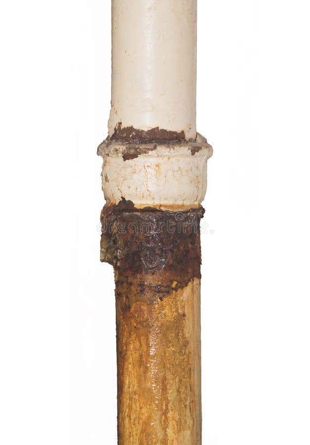 Rusty Pipe Isolated. Old Plumbing. Stock Photo - Image of industry ...