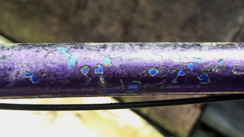 Rusty pipe surface in blue stock photo. Image of rusted - 309564318