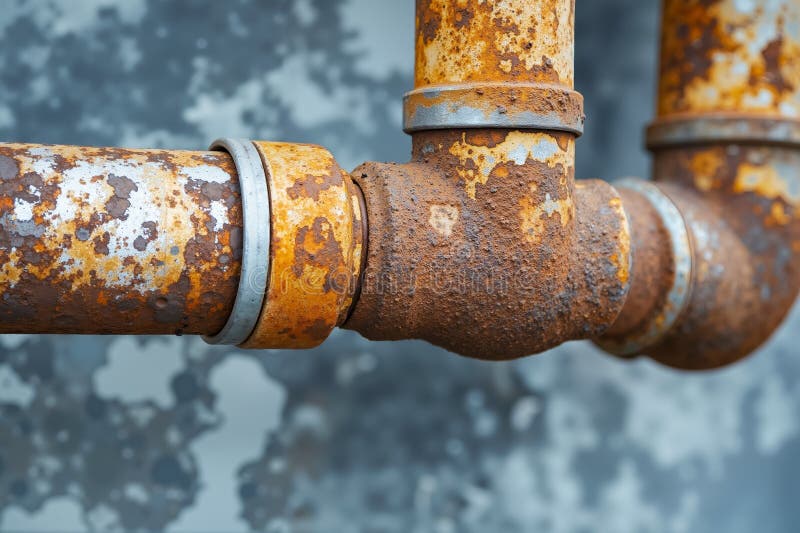 A Rusty Metal Pipe with Rust on it Stock Image - Image of bend, peel ...