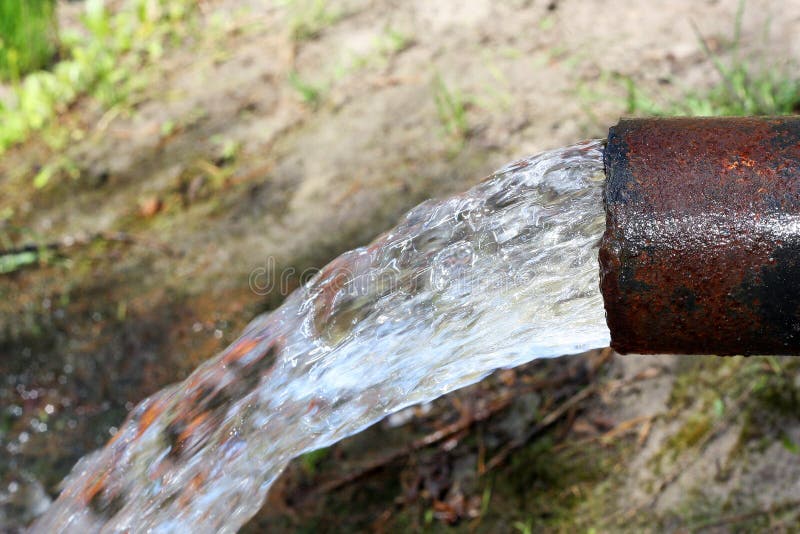 Rusty pipe water . stock image. Image of metal, transparent - 83153601