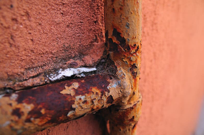Old rusty pipeline closeup stock image. Image of abandoned - 32247415