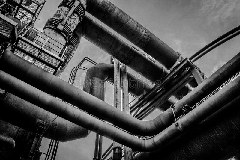 Rusty Pipes stock photo. Image of duisburg, outside, iron - 49273642