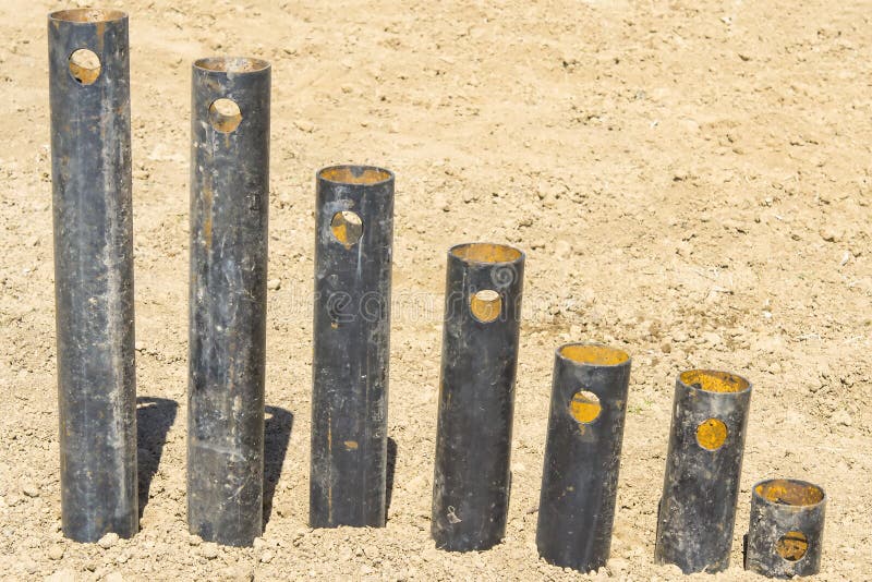 Rusty pipes stand stock image. Image of brown, feature - 72357065