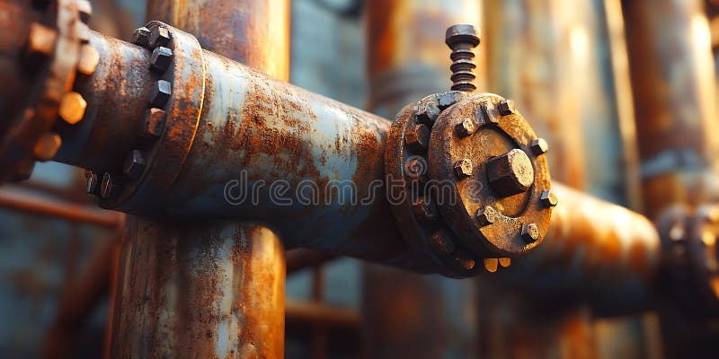Rusty Pipes Texture Industrial Background Stock Illustration ...