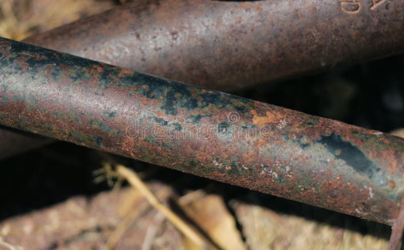 Rusty Pipes, Various Colors of Rust Stock Image - Image of beauty ...