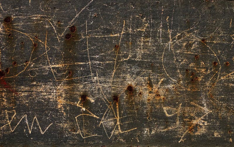 Graffiti on rusty metal stock image. Image of rust, spray - 2716259