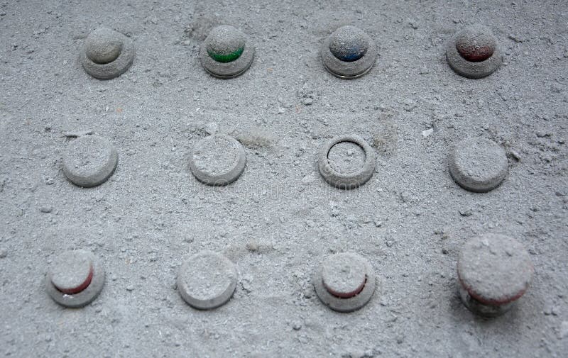 Rusty plate and buttons stock image. Image of detail - 48521907