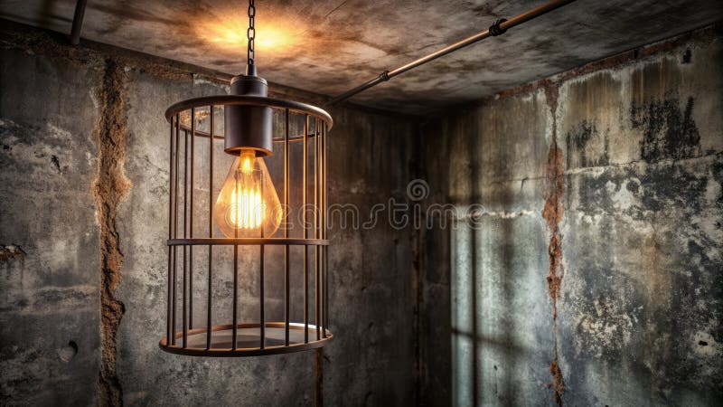 Rusty Prison Cell a Glimpse into Darkness and Despair Stock ...