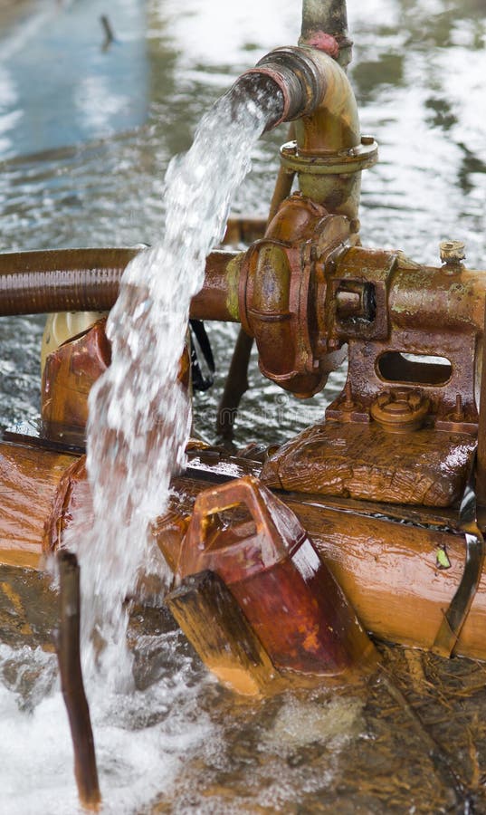 Old Rusty Gas Pump with Interesting Shadows Stock Image - Image of ...