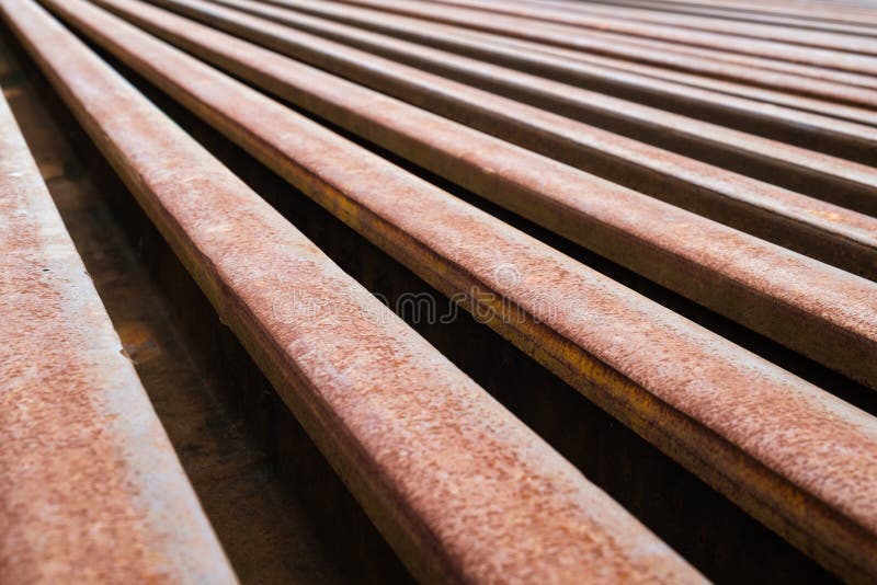 Rusty rail metal stock photo. Image of obsolete, rail - 44366922