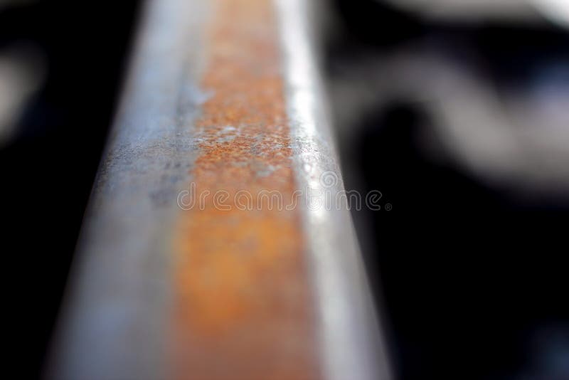Rusty Rail Railway Close Up Stock Image - Image of metal, railroad ...