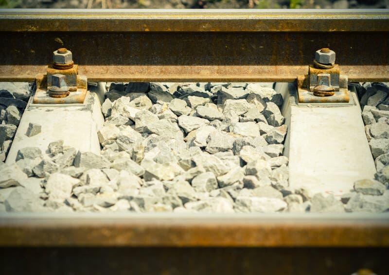 Rusty Railroad Tracks stock image. Image of curving, desolate - 7285065