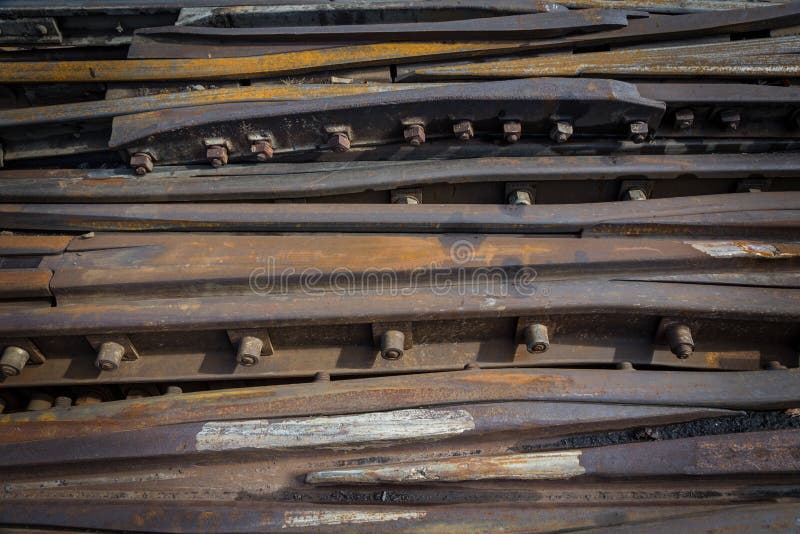 Scrap Railroad Metal stock photo. Image of object, metal - 7680832