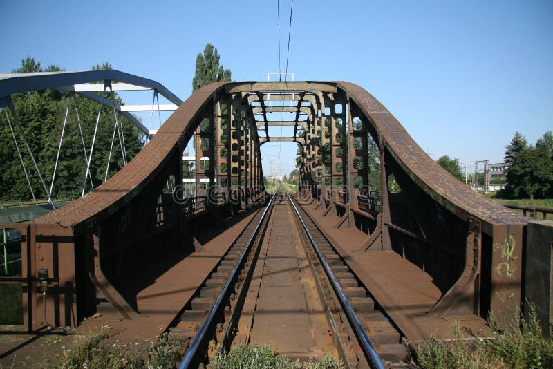 Rusty railway bridge stock photo. Image of rusty, railway - 6118798