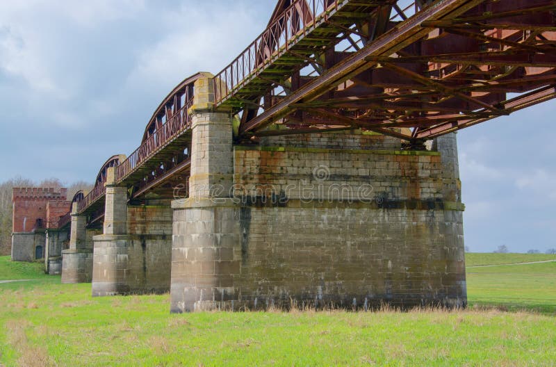 Rusty Railway Bridge stock photo. Image of rivetted, rusty - 39701818
