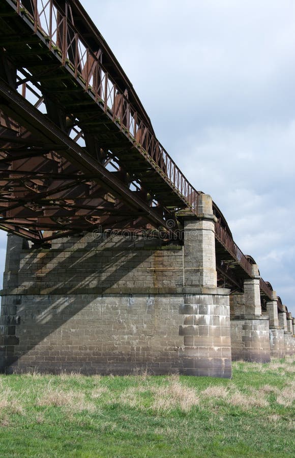 Rusty Railway Bridge stock image. Image of bowstring - 39701855