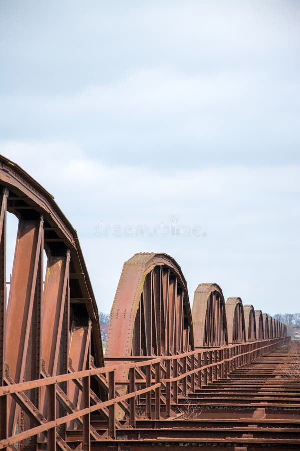 Rusty Railway Bridge stock image. Image of arched, rivetted - 39701895