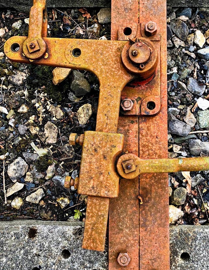 Railway Points Lever at Refurbished but Unused Omaka Corlett Railway ...