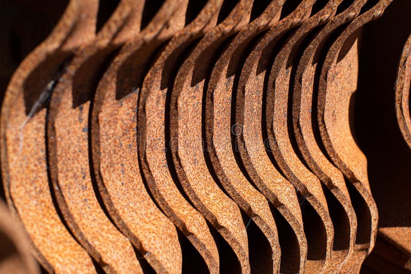 Rusty railway sleepers stock image. Image of decay, stack - 70763175