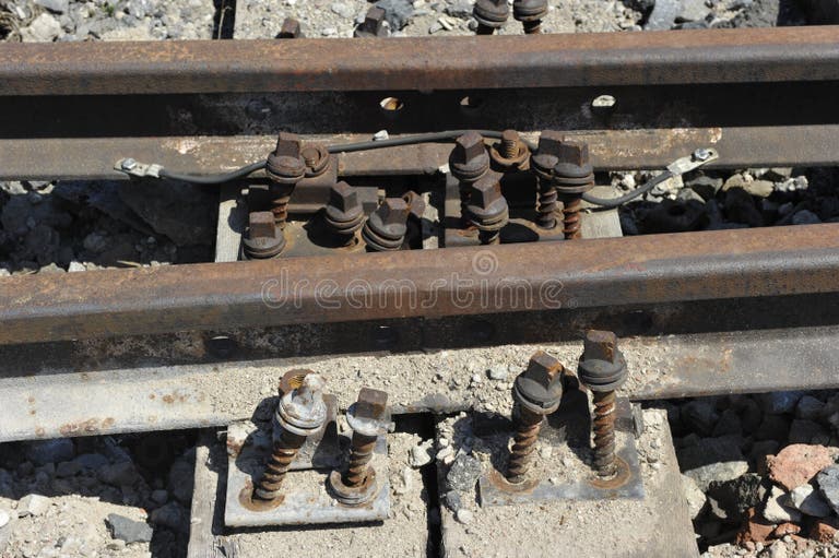 Rusty Railway Track stock image. Image of track, rusty - 24991911