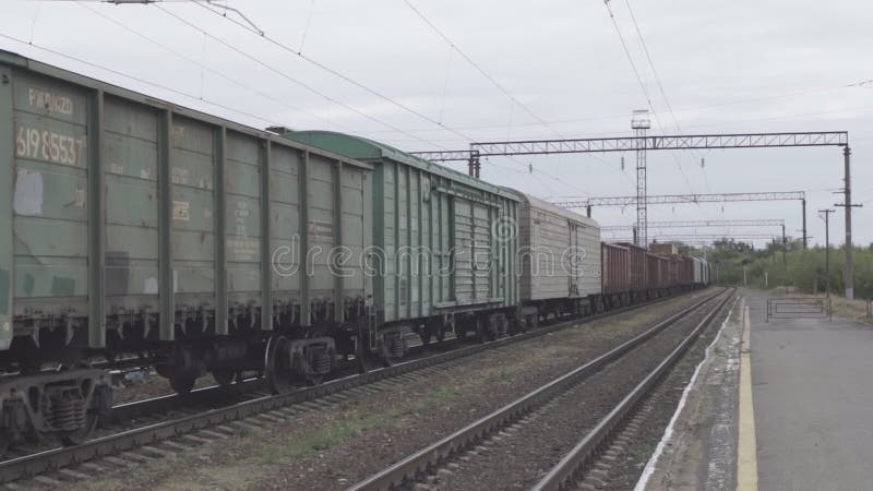 Rusty Railway Train Wheels Stand on Rails Stock Footage - Video of ...