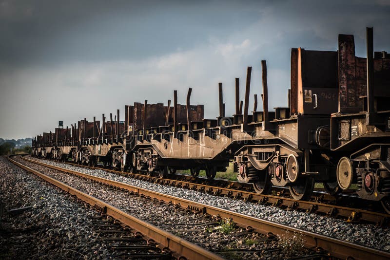 Rusty Railway Wagons stock photo. Image of transportation - 100780226