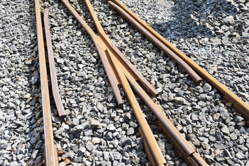 Rusty Railways on the Stone Stock Photo - Image of rail, tracks: 101198566