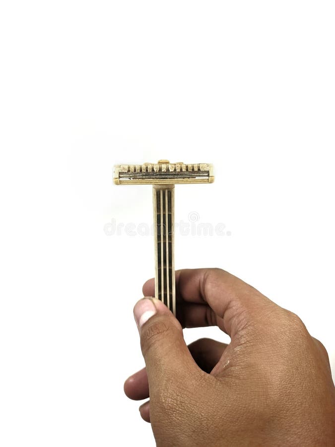 Rusty Razor on Isolated White Background Stock Image - Image of hygiene ...