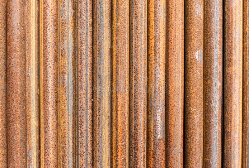 Rusty Rebar for Construction Stock Image - Image of iron, corrosion ...