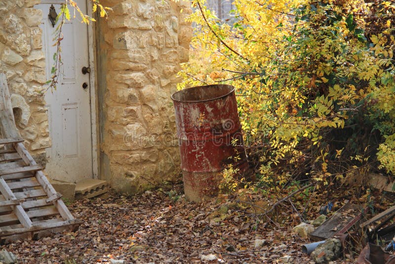 Yard of a Shed stock photo. Image of desolate, ladder - 264093494