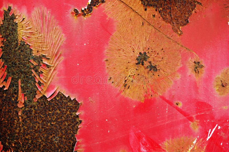 Rusty Red Metal Plate with Scratches Stock Image - Image of plate ...