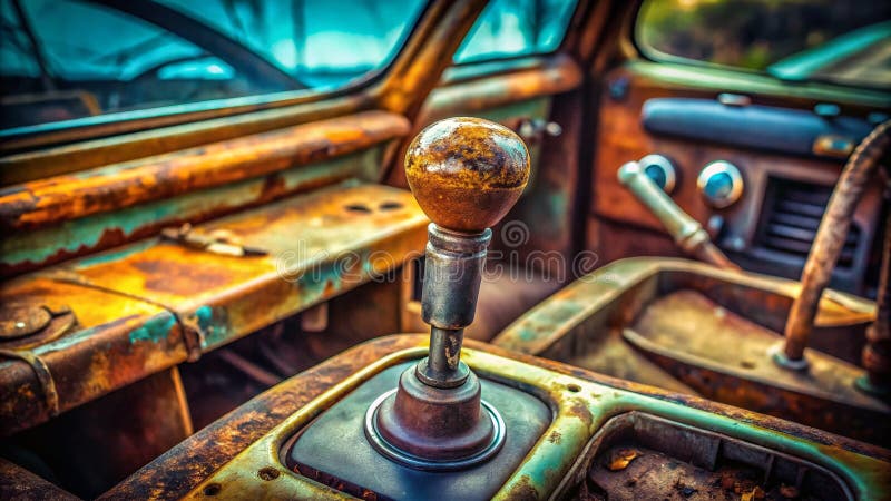 A Rusty Relic Exploring the Decaying Interior of an Abandoned Vehicle ...
